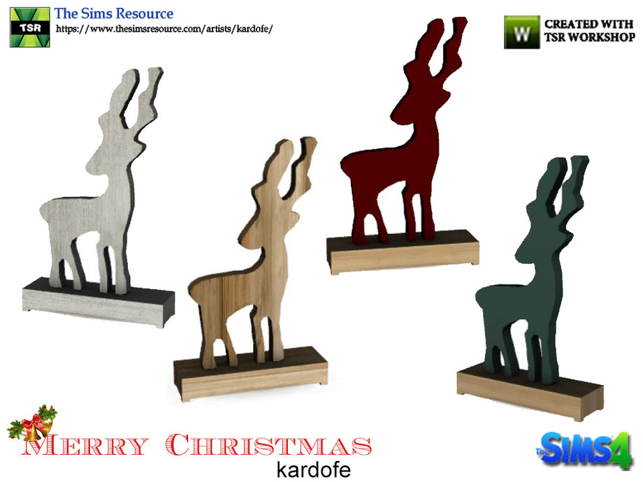 The Sims Resource | kardofe_Merry Christmas_Moose 2