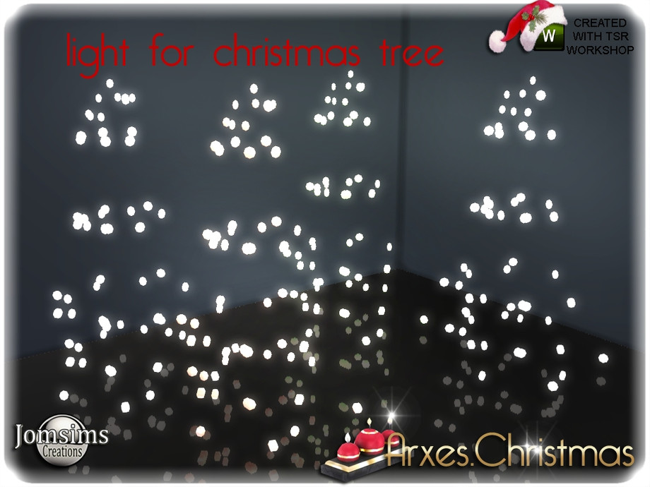 The Sims Resource | Arxes christmas living light for tree