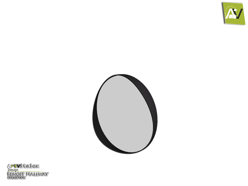 The Sims Resource - Benoit Curved Circle Mirror
