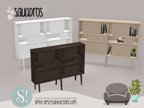 The Sims Resource - Squadros Bookcase