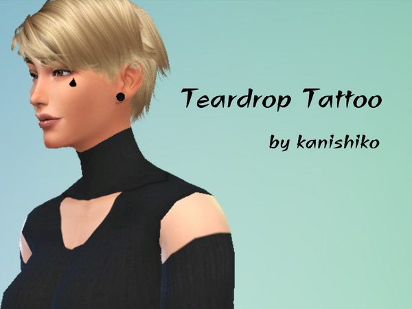 The Sims Resource | Teardrop Tattoo