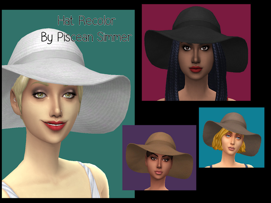 The Sims Resource | Brim Hat Recolor
