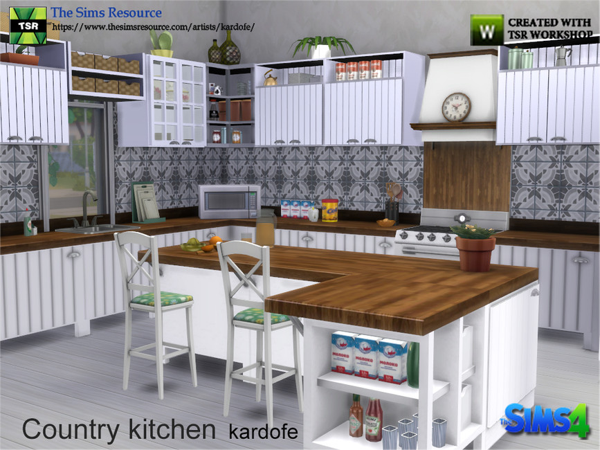 The Sims Resource - kardofe_Country kitchen