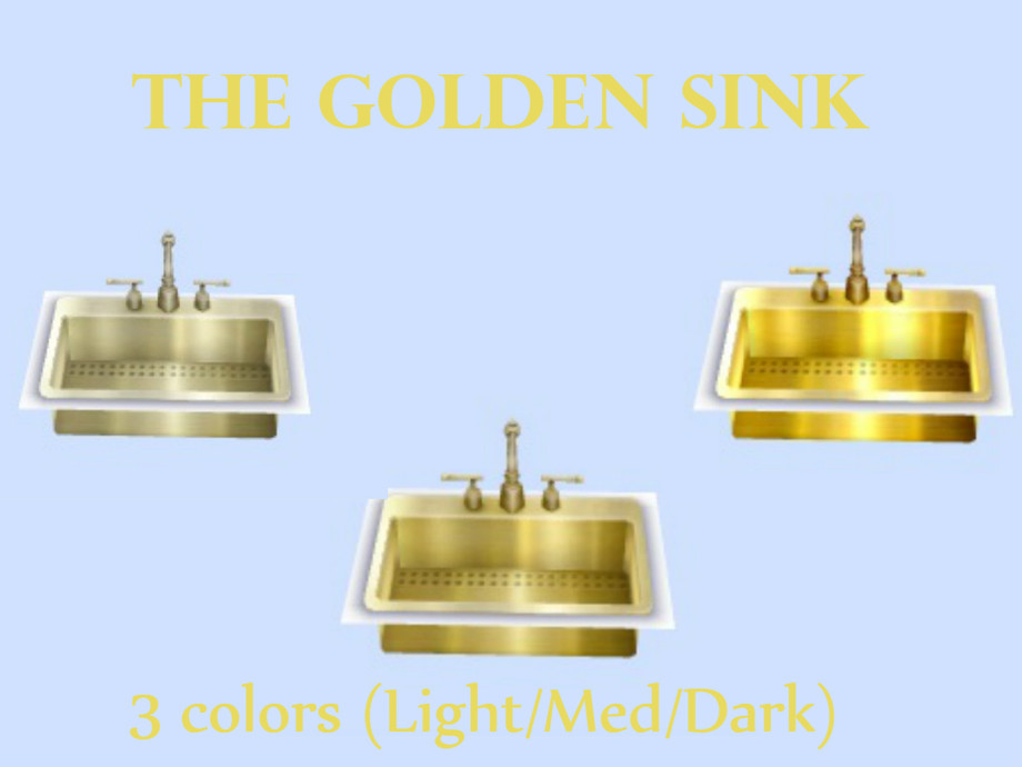 The Sims Resource | Golden Kitchen Sink