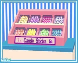 The Sims Resource | Candy Shop Candy Stick Display