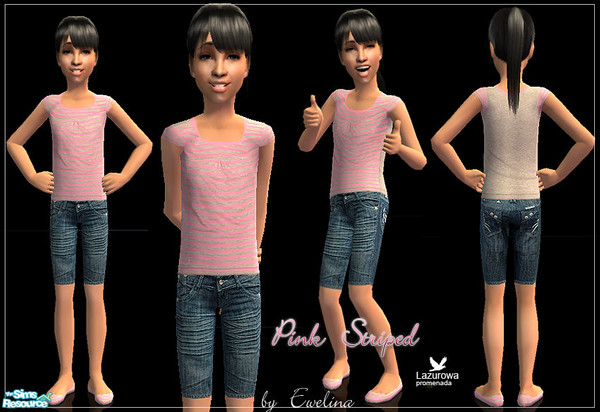 The Sims Resource - Pink Striped