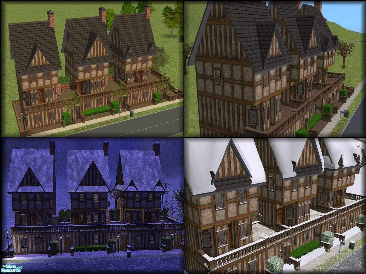 The Sims Resource | A Dicken\'s Row House