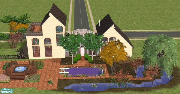 The Sims Resource | Atrium Mansion