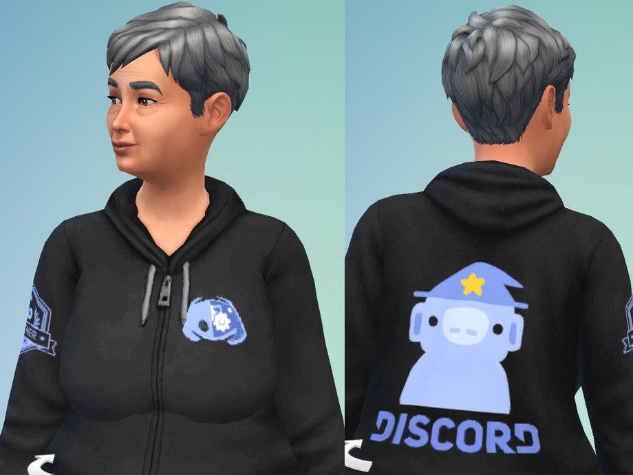 The Sims Resource | Discord Hoodie Female v1