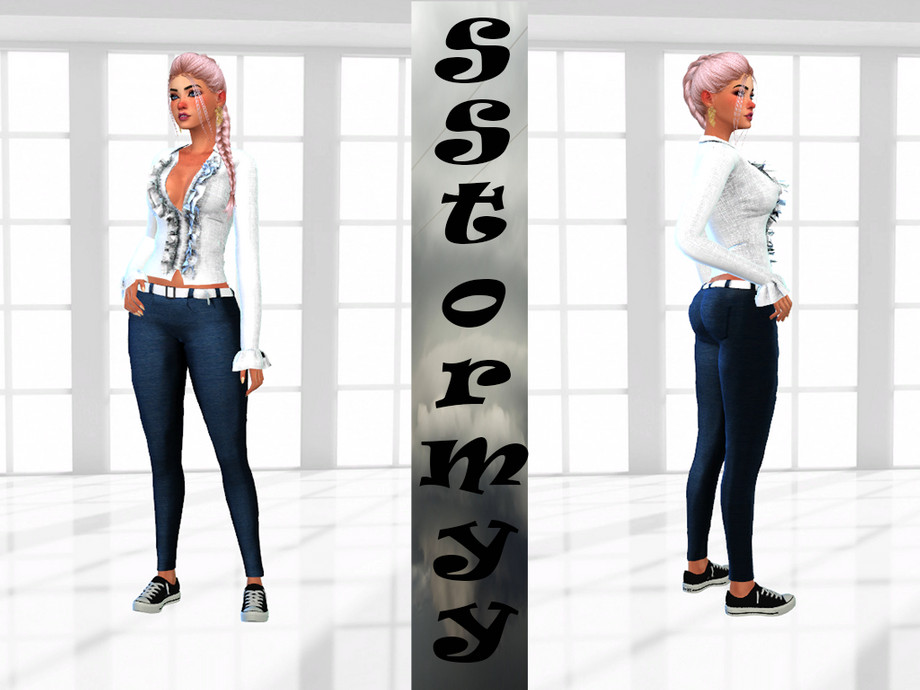 The Sims Resource | Ruffle top v1