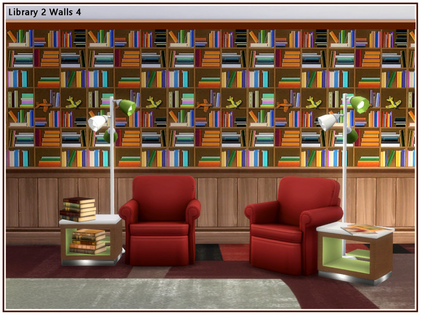 The Sims Resource - Library 2 Walls_marcorse