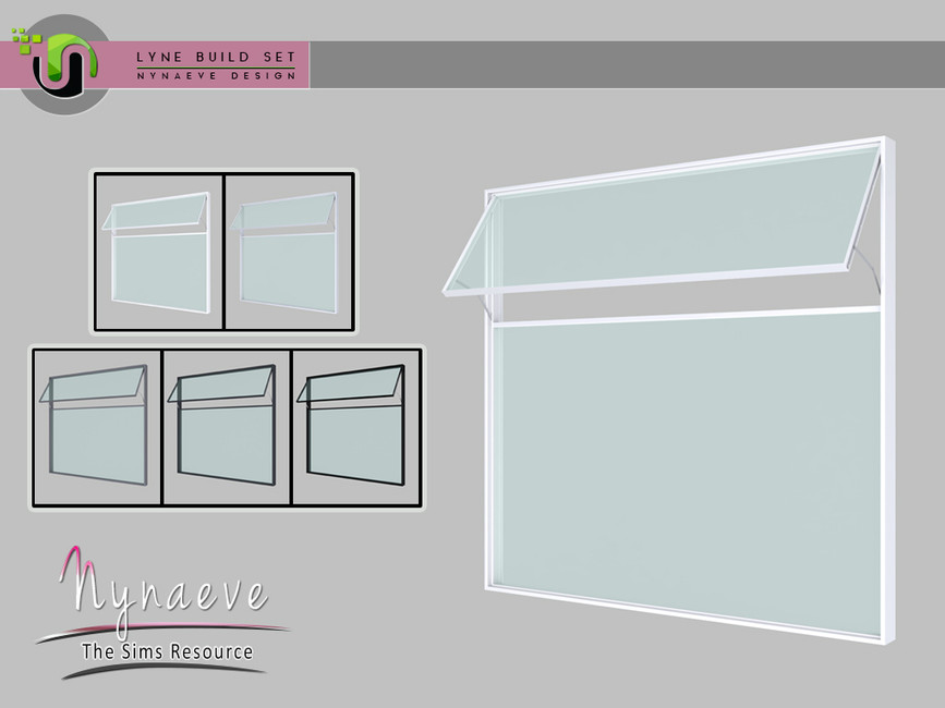 The Sims Resource - Lyne Build Set - Window - 3x1 Open