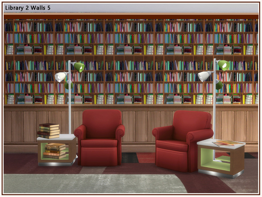 The Sims Resource | Library 2 Walls_marcorse