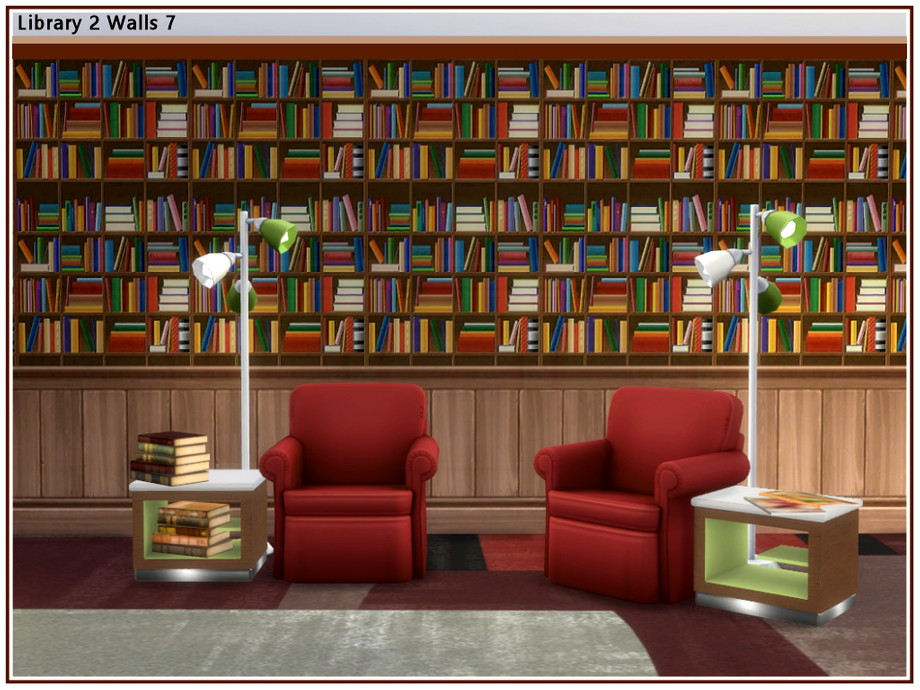 The Sims Resource | Library 2 Walls_marcorse
