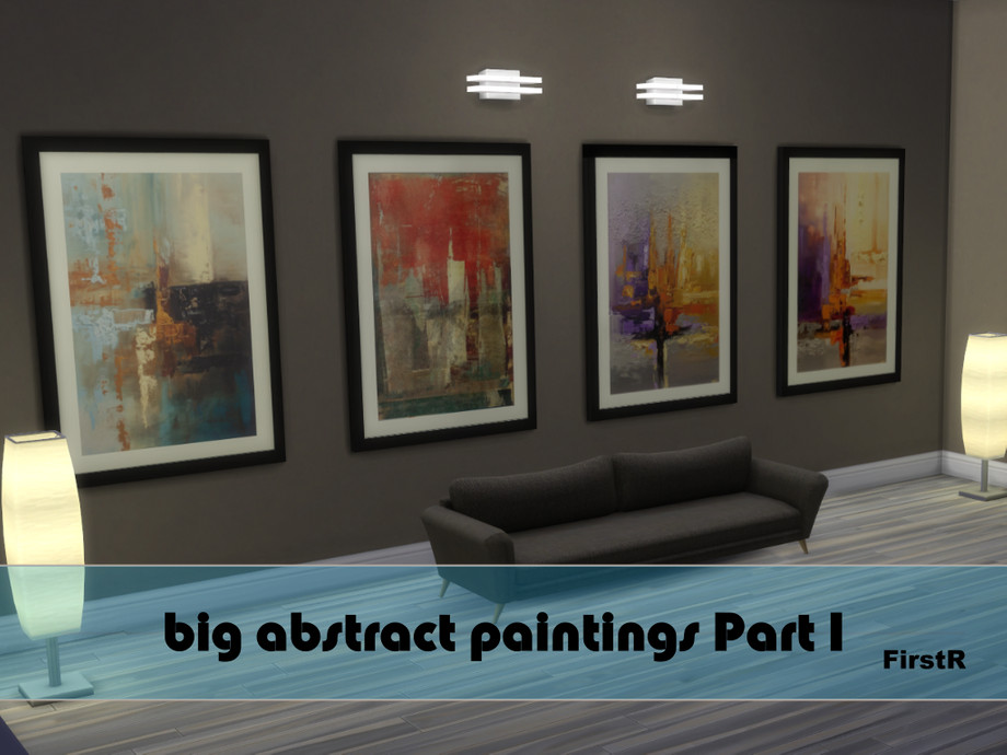 The Sims Resource | Big abstract paintings Part 1