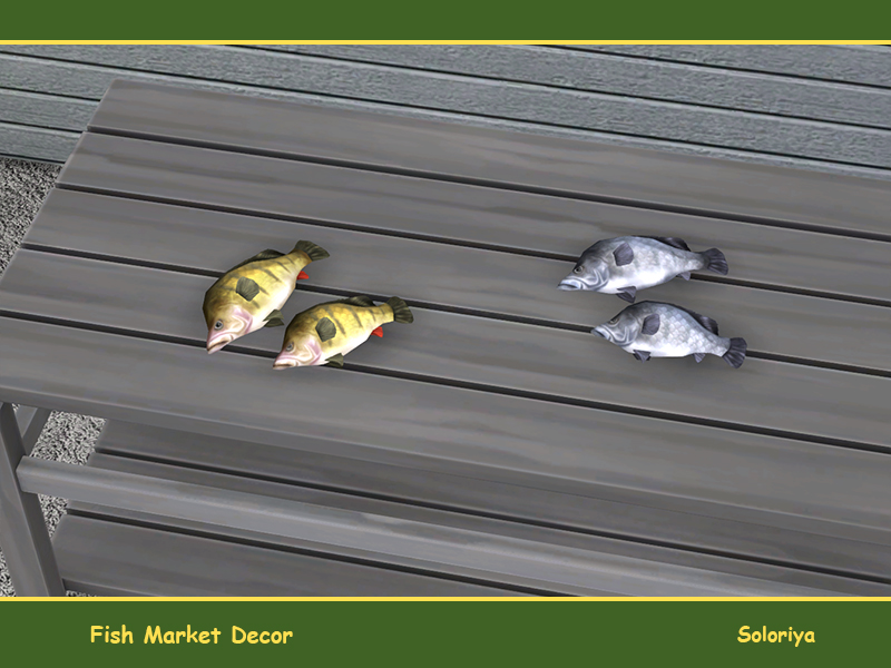 The Sims Resource | Fish Market Decor. Perches