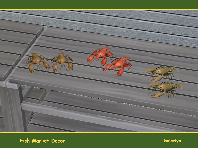 The Sims Resource | Fish Market Decor. Crawdads