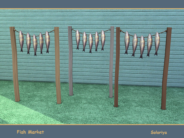 The Sims Resource | Fish market. Fish Rack