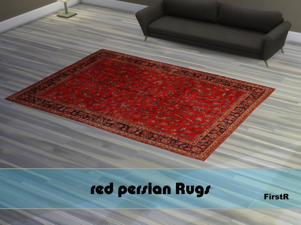 The Sims Resource | Red persian rugs-GET FAMOUS REQUIRED