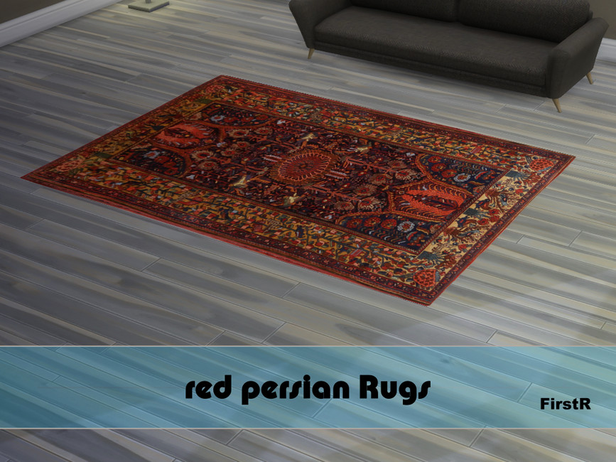 The Sims Resource - Red persian rugs-GET FAMOUS REQUIRED