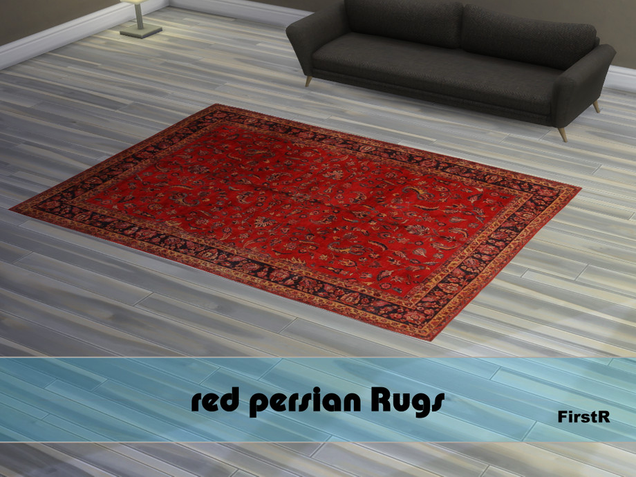 The Sims Resource | Red persian rugs-GET FAMOUS REQUIRED