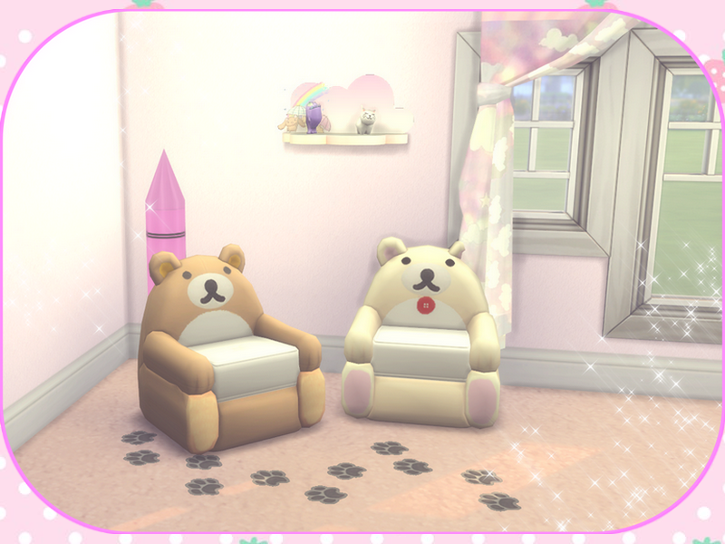 The Sims Resource | Rilakkuma Chair [Base Game Recolor]