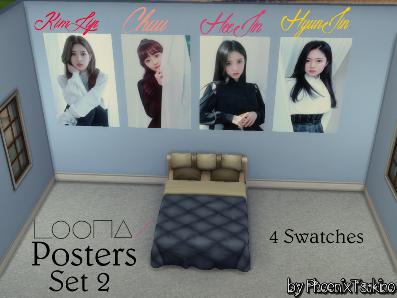 The Sims Resource | Loona XX Large Posters (Set 2)