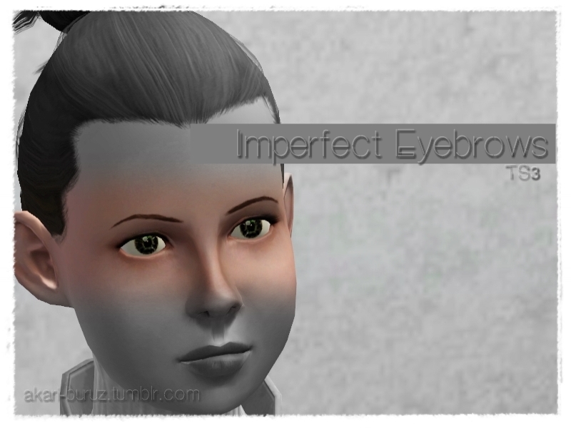 The Sims Resource | Akari Buruz - TS3 Imperfect Eyebrows Femahere...