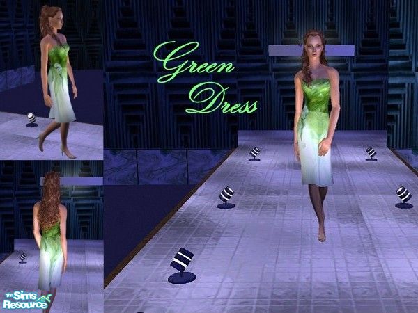 The Sims Resource | Green Dress