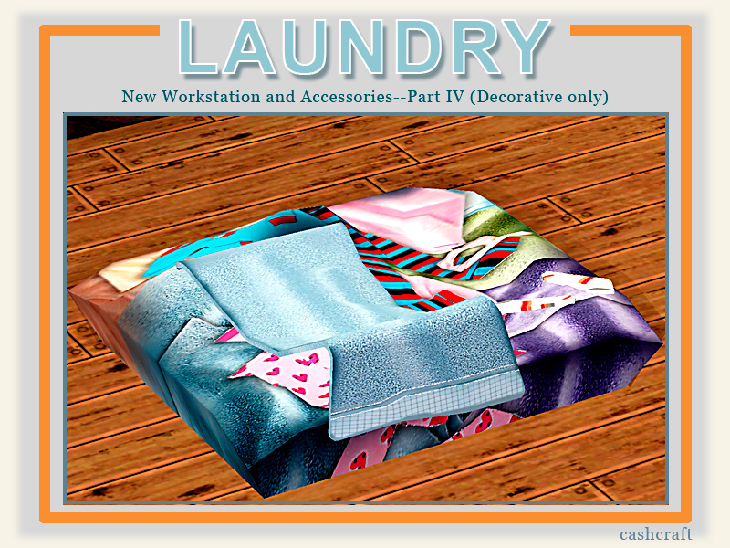 The Sims Resource | Modern Laundry Pile of Clothes