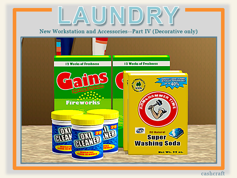The Sims Resource | Modern Laundry Cleaning Supplies