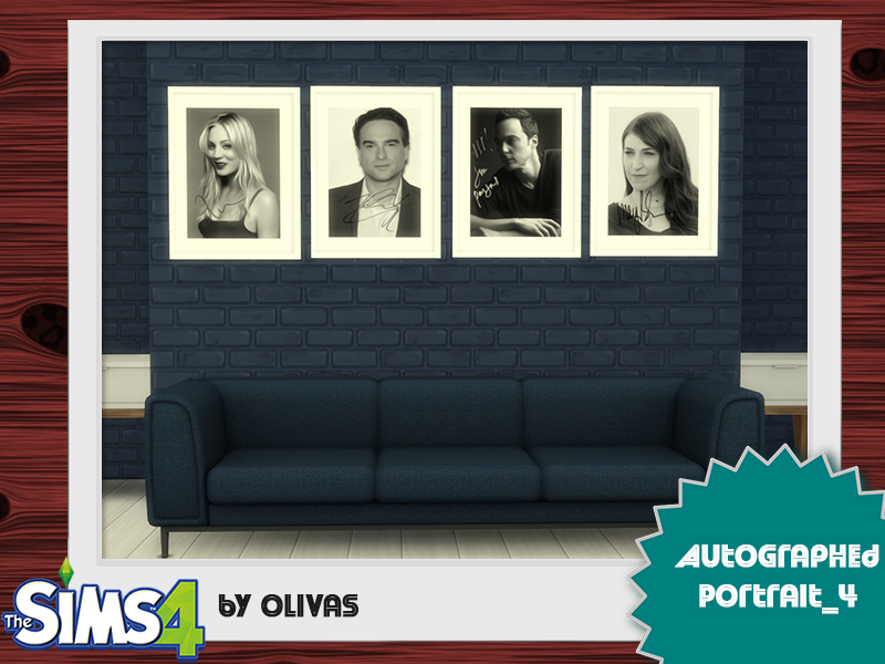 The Sims Resource | Autographed Portrait_4