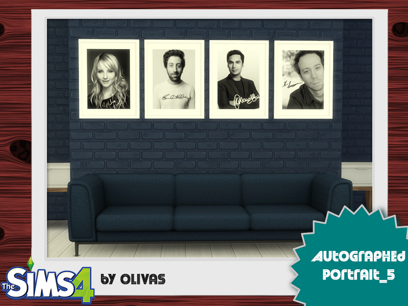 The Sims Resource | Autographed Portrait_5