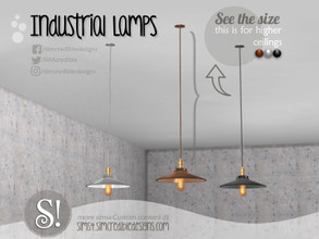 Industrial / Sims 4 Ceiling Lamps