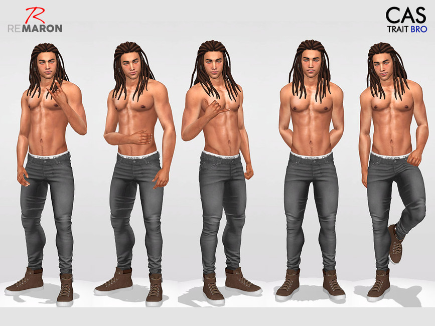 The Sims Resource - Pose for men - CAS Pose - Set 3