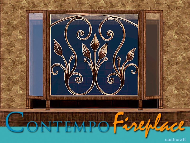 The Sims Resource | Contempo Fireplace Screen