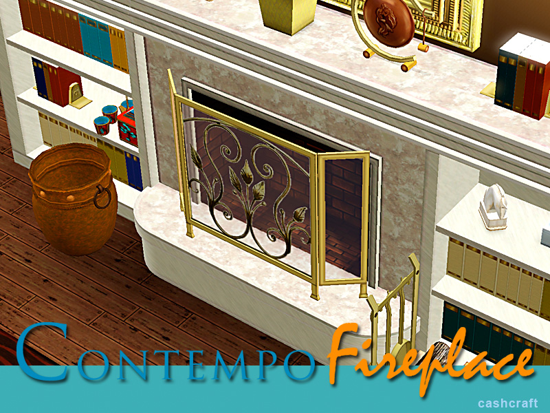 The Sims Resource | Contempo Fireplace Screen