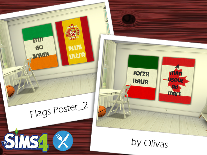 The Sims Resource | Flags Poster_2