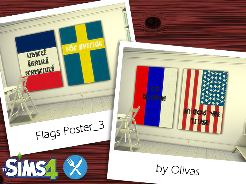 The Sims Resource | Flags Poster_3