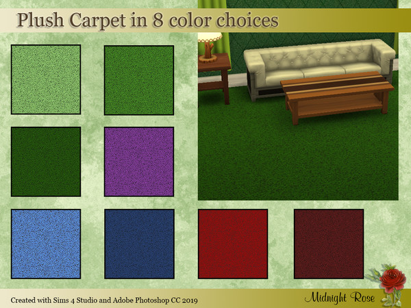 The Sims Resource | Luxurious plush carpet