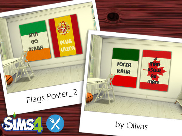 The Sims Resource | Flags Poster_2