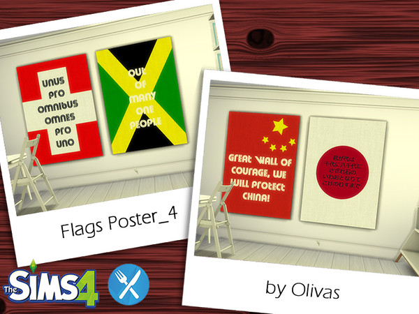 The Sims Resource | Flags Poster_4