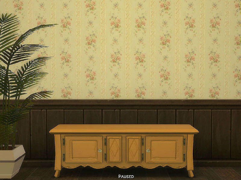 The Sims Resource | Yellow brown Indulgence Tv Stand