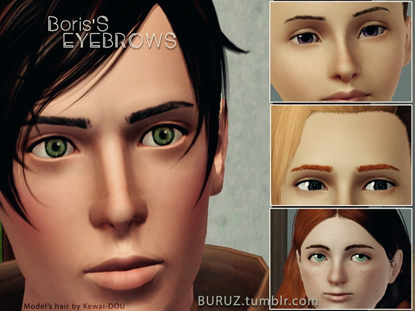The Sims Resource | Buruz_BorisEyebrows_TS3