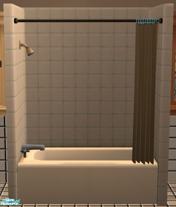 The Sims Resource | His First Place - Tub/shower combo