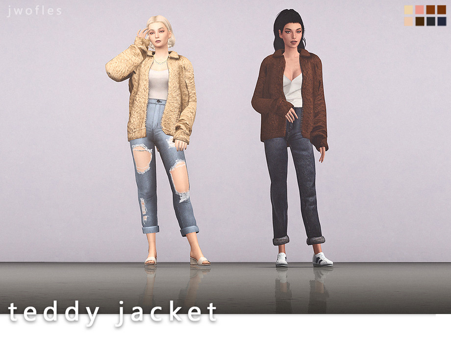 The Sims Resource | teddy jacket - accessory