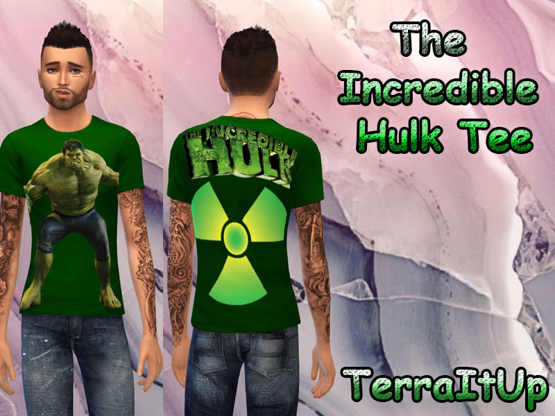 The Sims Resource | The Incredible Hulk Tee (8 Colors!)
