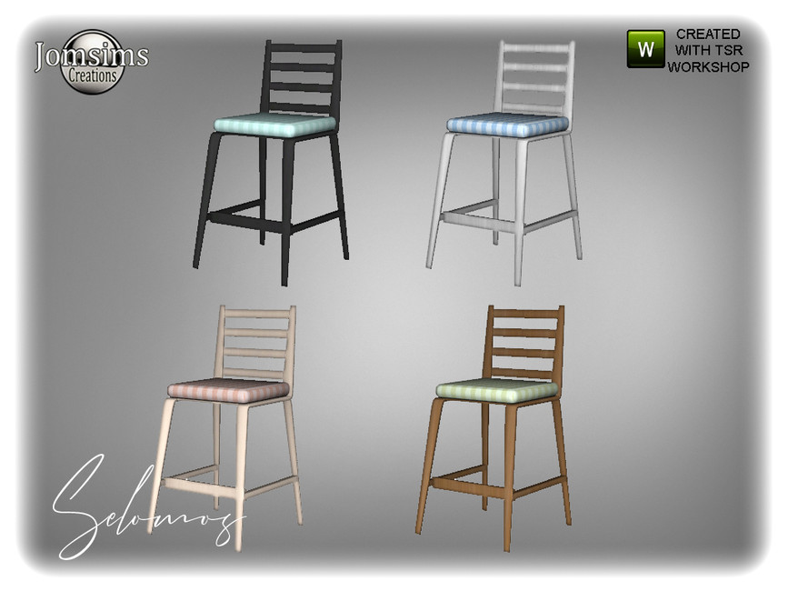 The Sims Resource - Selomos garden bar stool