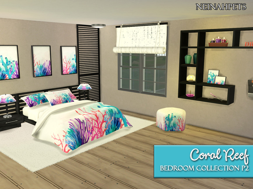 The Sims Resource - Coral Reef Bedroom Collection Pt 2