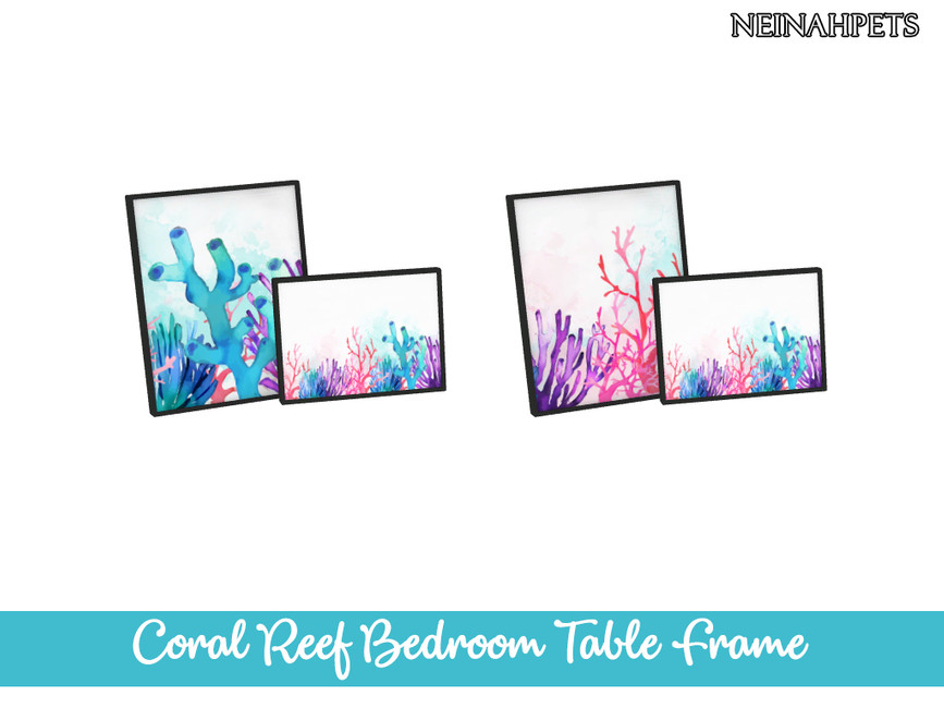 The Sims Resource - Coral Reef Bedroom Collection Pt 2